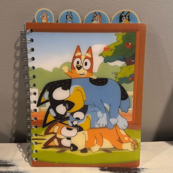 Office | New Bluey 4 Tabbed Notebook | Poshmark